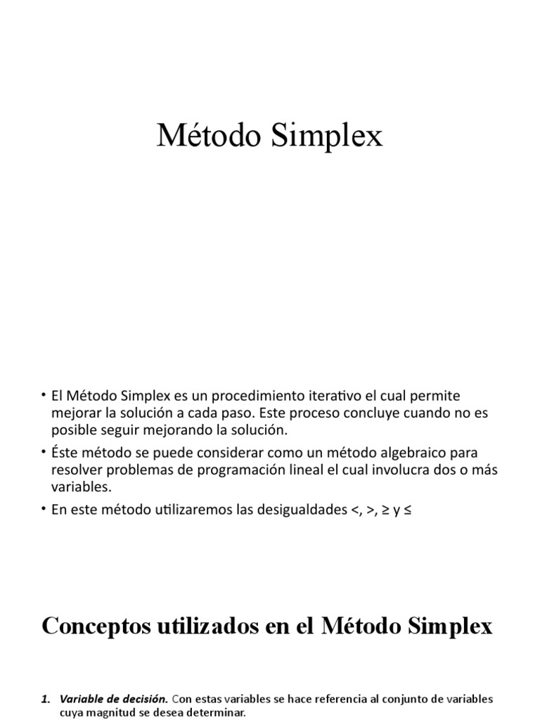 Metodo Simplex | PDF