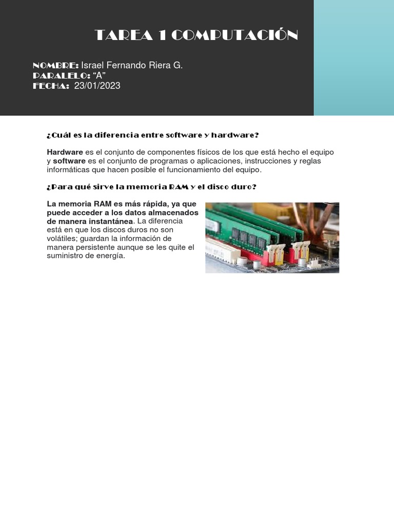 Tarea 1 Computación | PDF