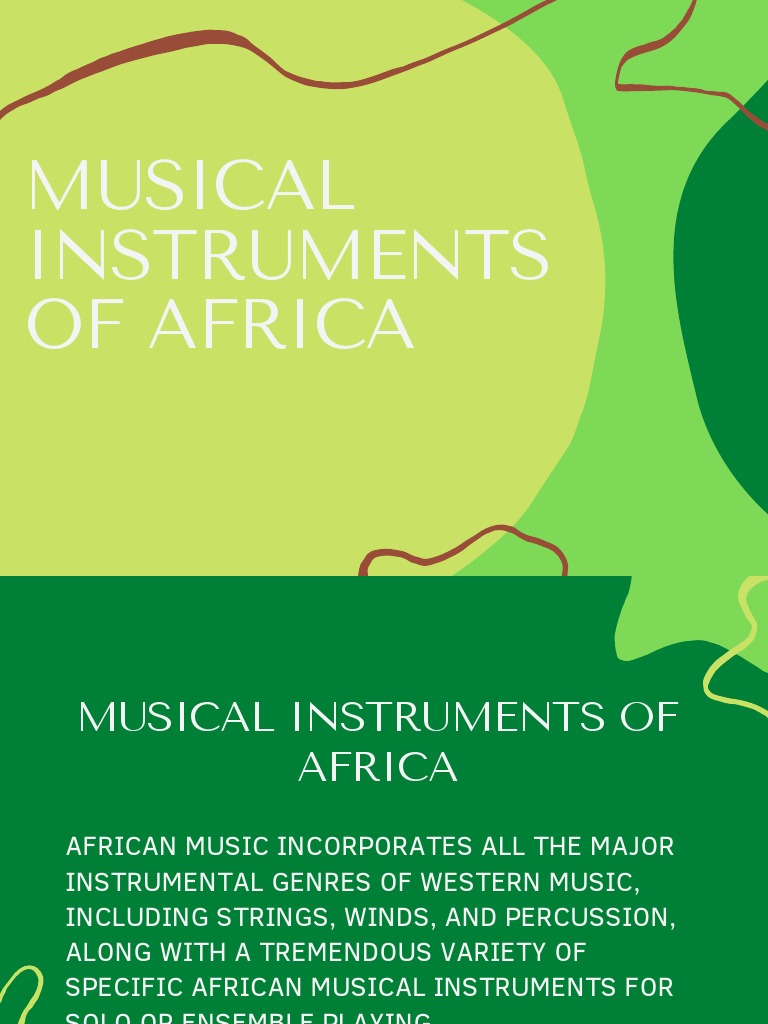 Musical Instruments of Africa | Download Free PDF | String Instruments ...