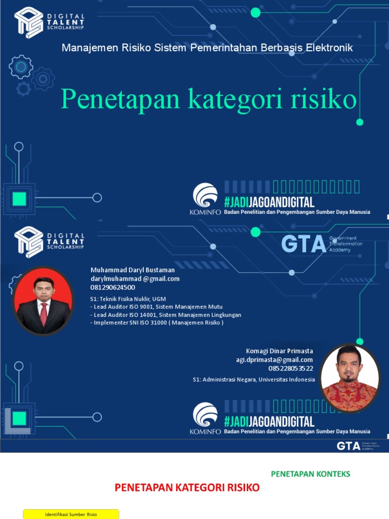 Manajemen Risiko SPBE: Kategori & Audit | PDF