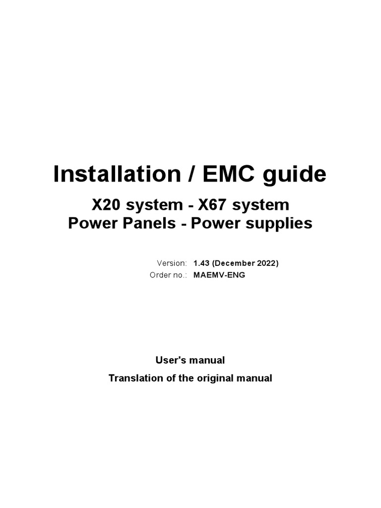 Installations - EMV-Guide-ENG V1.43 | PDF | Electrical Wiring | Electromagnetic Compatibility
