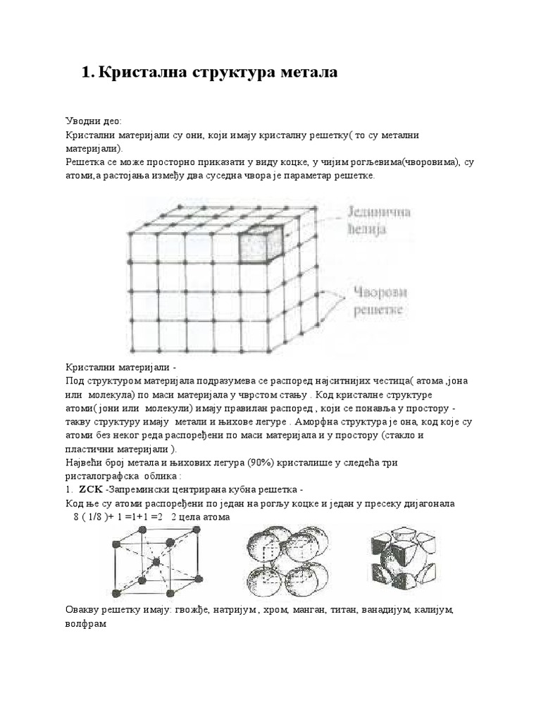 2 Struktura Metala I Legura | PDF