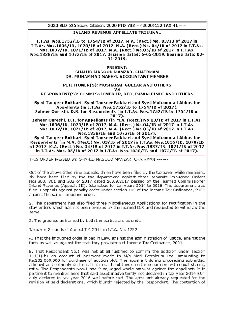 2020 PTD 733 | PDF | Taxes | Taxpayer