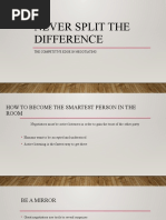 Never Split the Difference Summary | PDF | Negotiation | Empathy