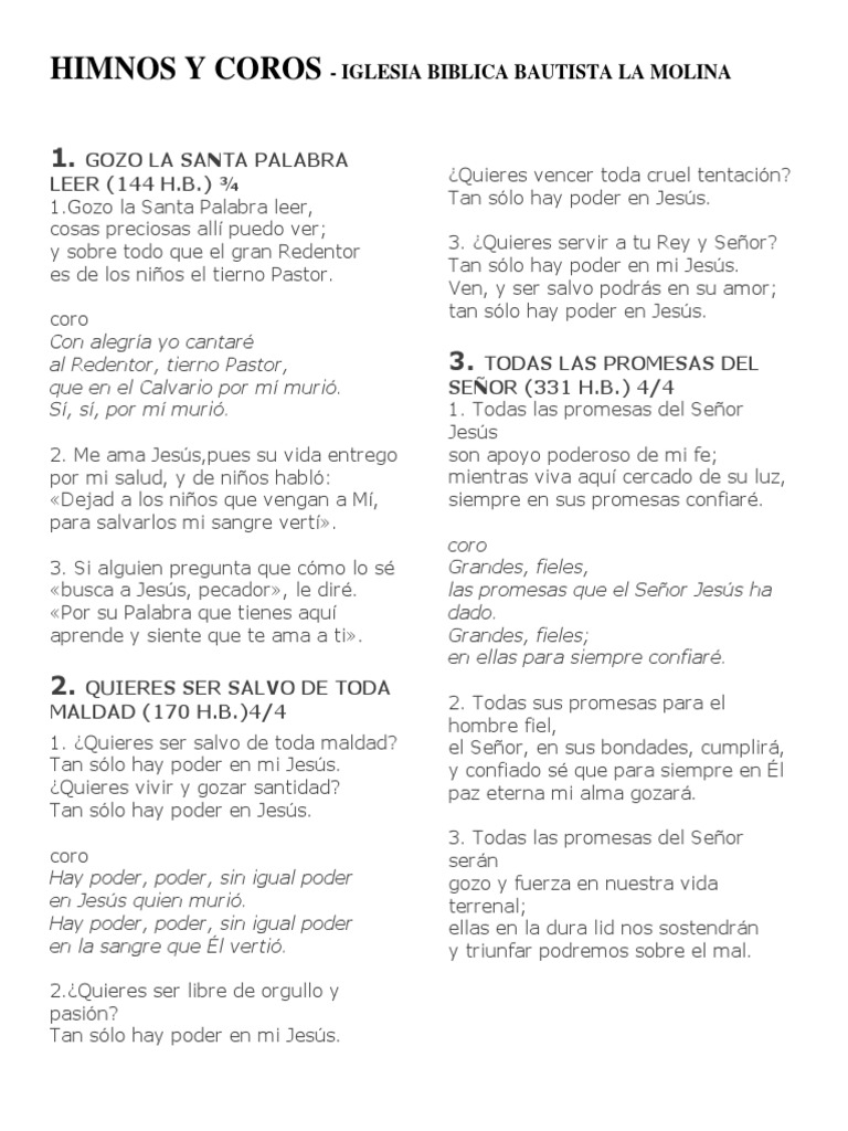 Himnos y Coros | PDF | Jesús | Salmos