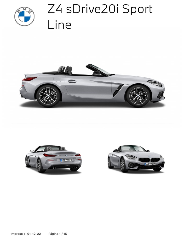 Z4 Sdrive20i Sport Line | PDF | Transmisión automática | Airbag