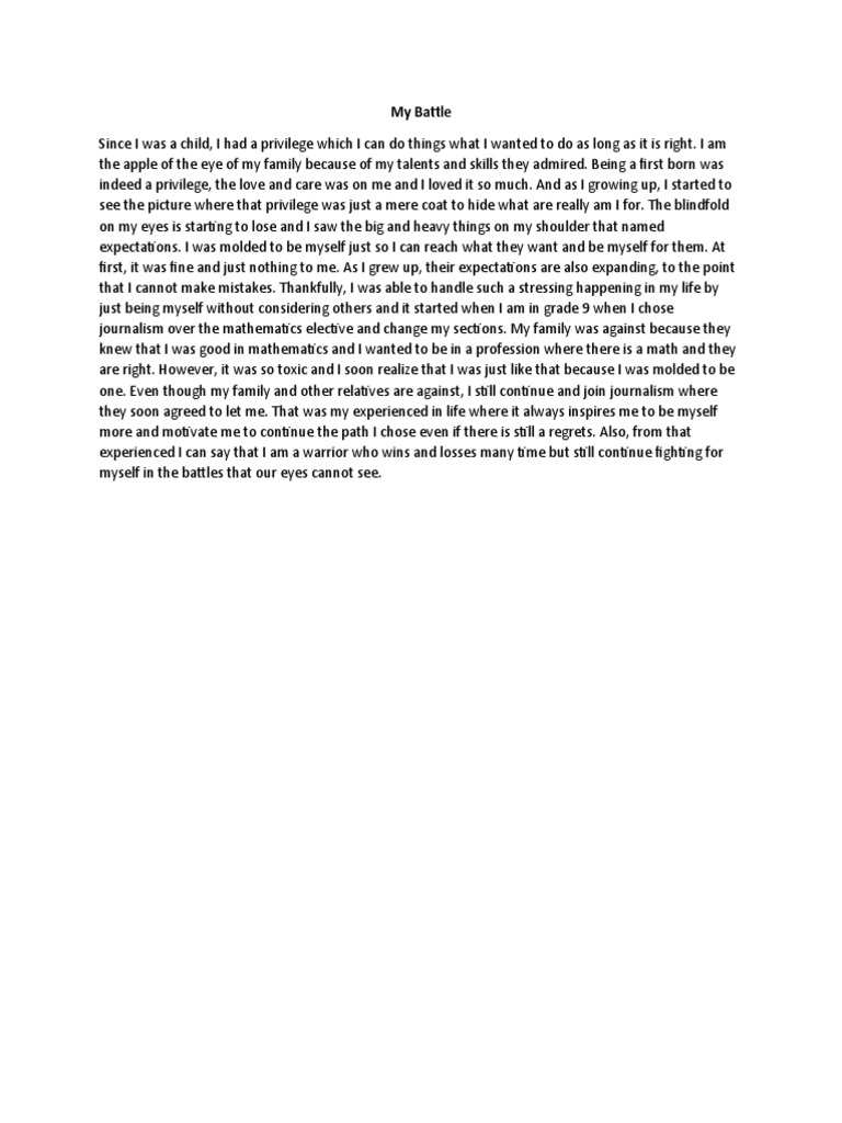 My Battle | PDF