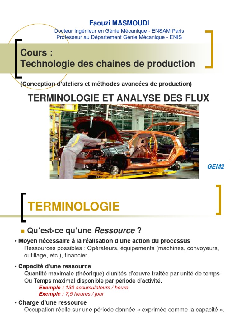 Schéma de la chaîne de production | PDF | Flux (mathématiques)