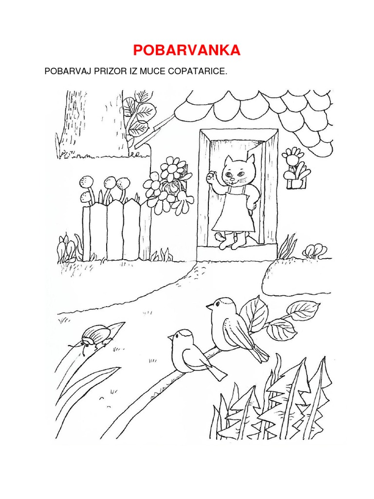 Pobarvanka Muca Copatarica | PDF