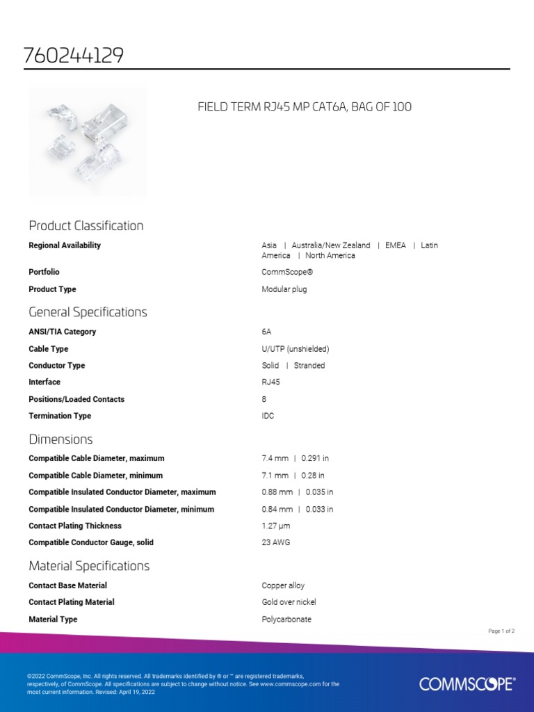 Product Specifications | PDF | Electronics | Manufactured Goods