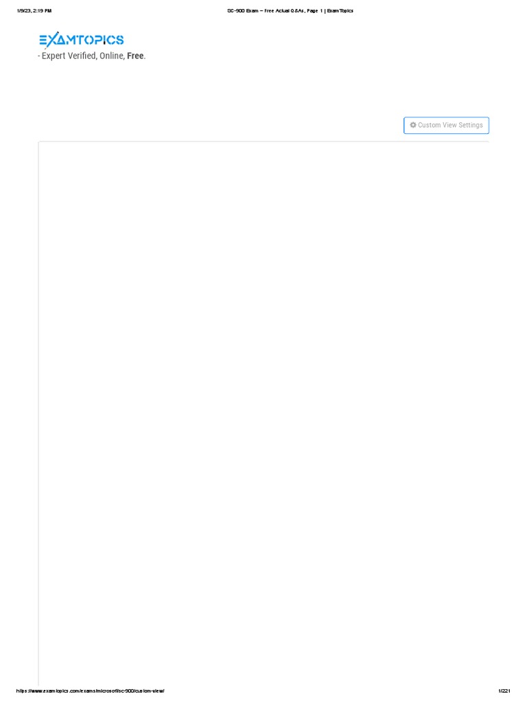 SC-900 Exam - Free Actual Q&As, Page 1 - ExamTopics | PDF | Microsoft ...