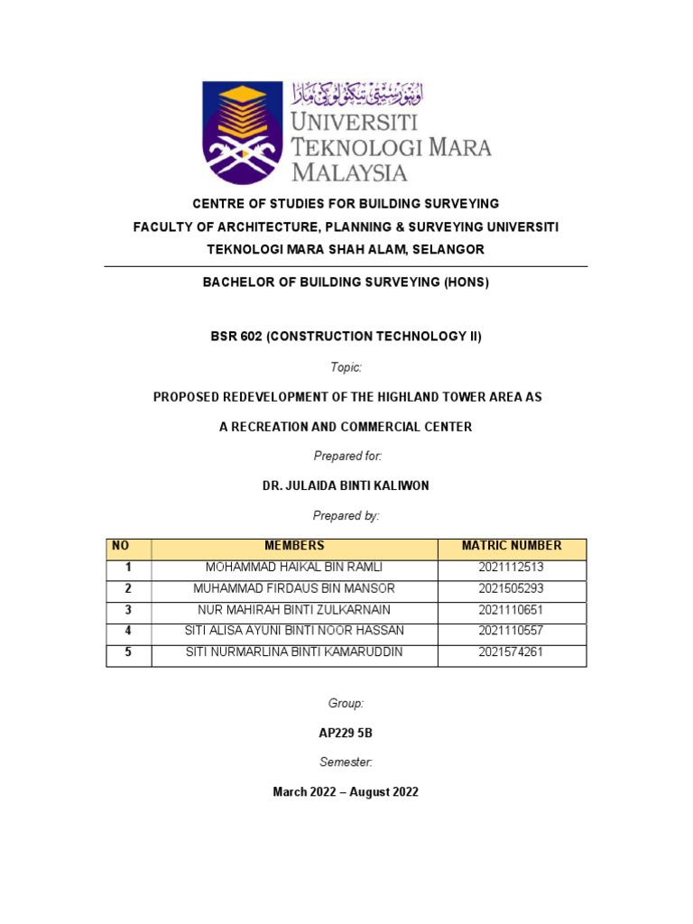 BSR 602 Construction Technology Ii Astra Builders Corporation 2 | PDF ...