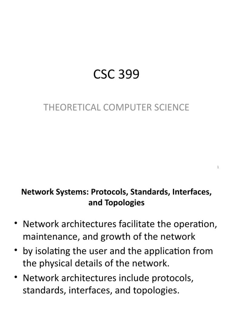 CSC 339 Presentation 3 | PDF | Osi Model | Computer Network