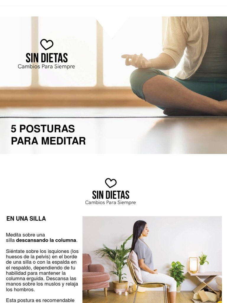 Meditación: 5 Posturas Clave | PDF | Meditación