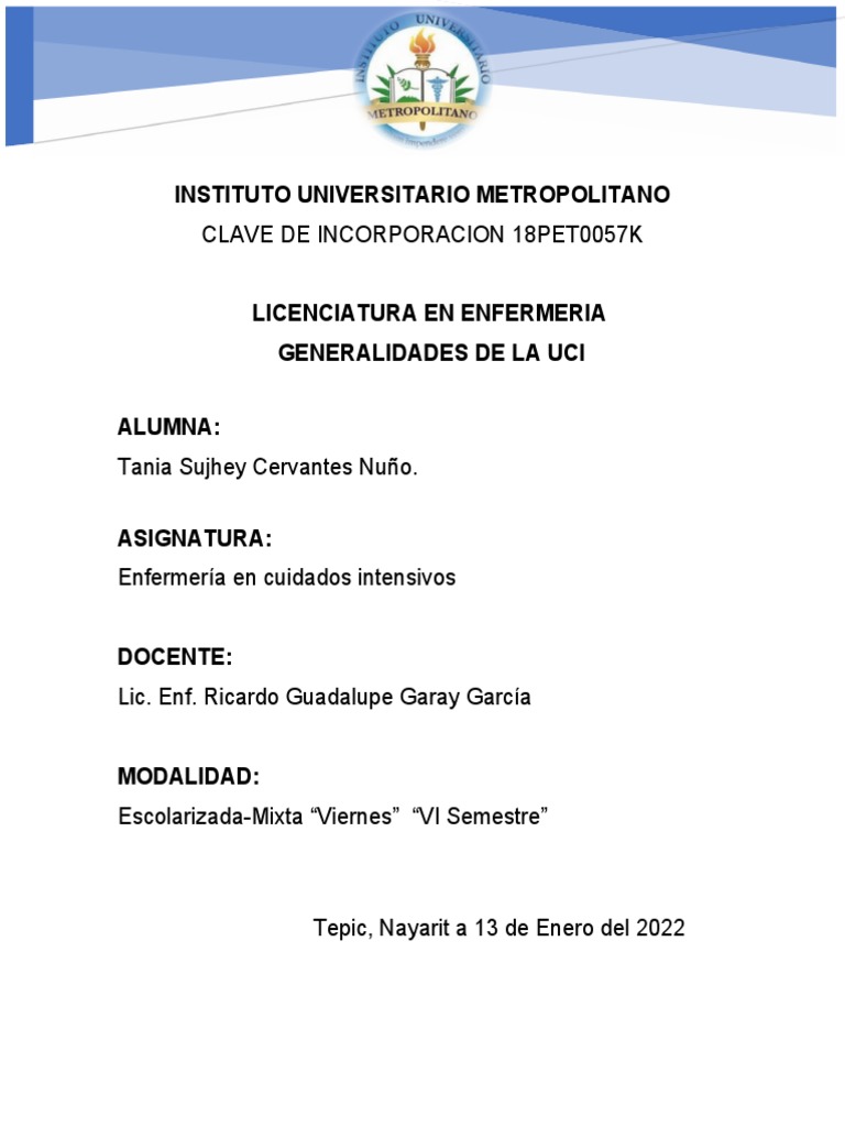 Generalidades de La UCI | PDF | Unidad de Cuidados Intensivos | Medicina de Cuidados Intensivos
