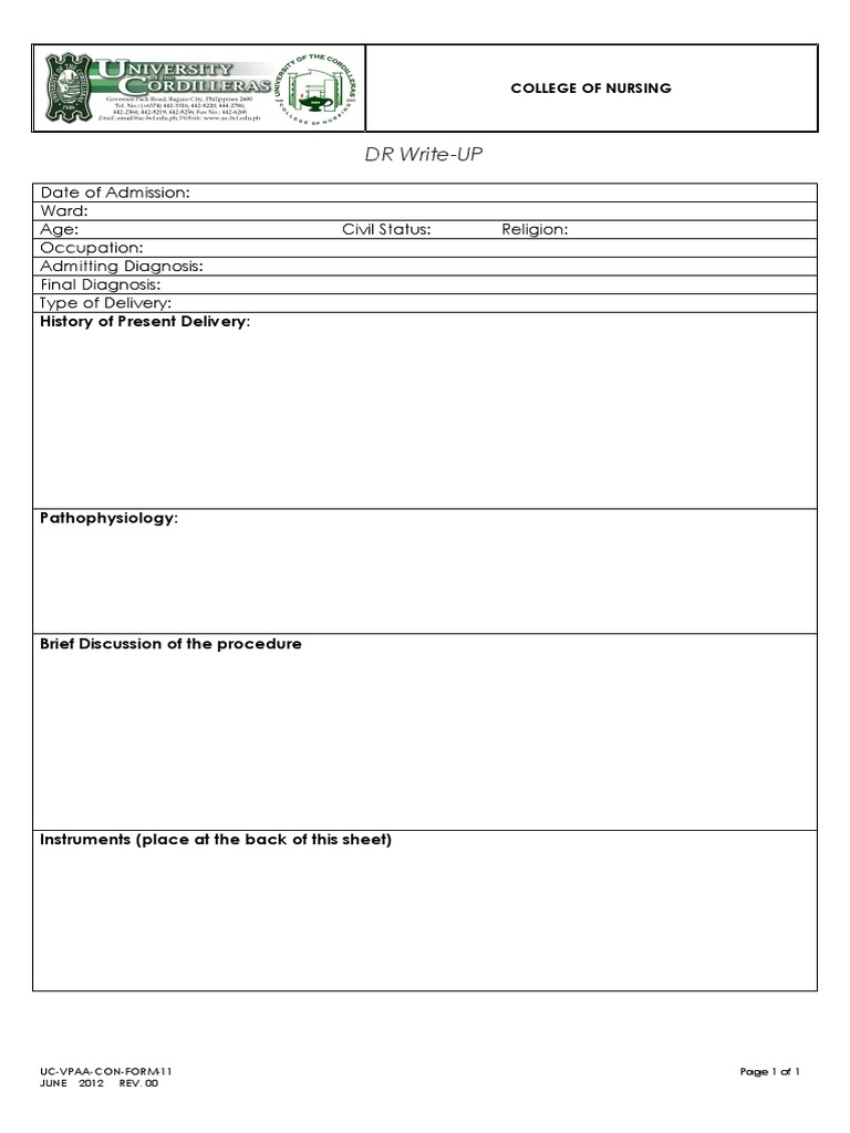 DR Write Up Format | PDF