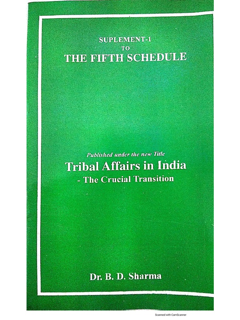BD Sharma - The Fifth Schedule | PDF