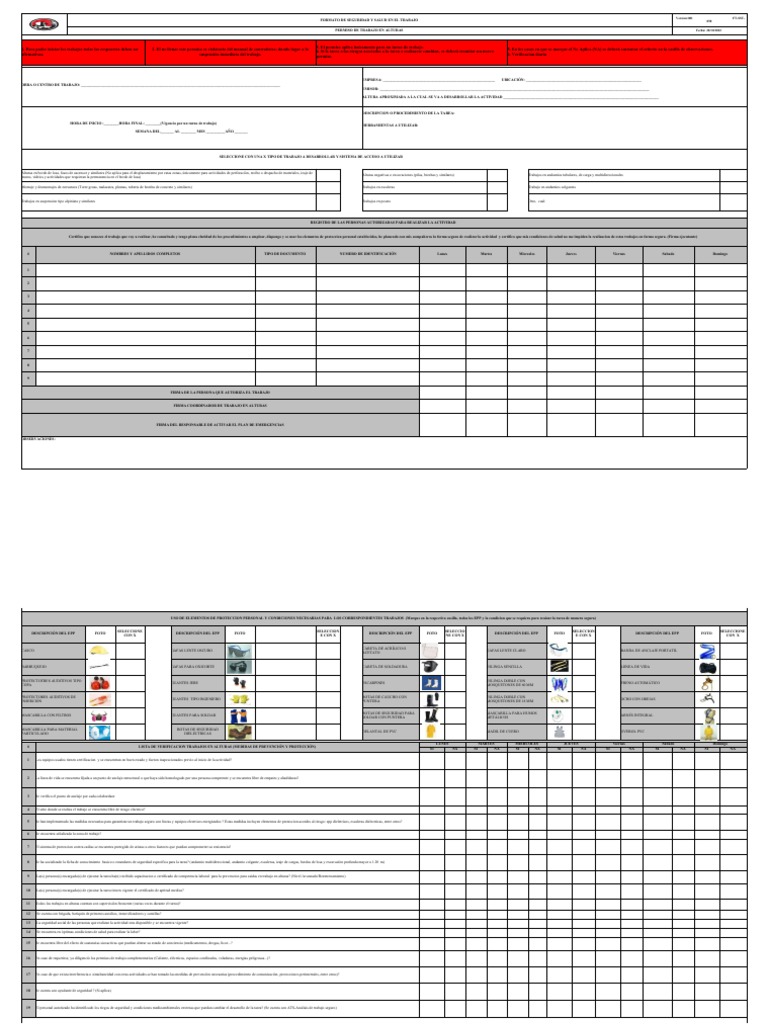 FT SST 058 Permisos Tsa | PDF | Andamio