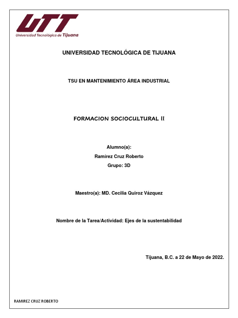 Ejes de La Sustentabilidad | PDF | Sustentabilidad | Desarrollo sostenible