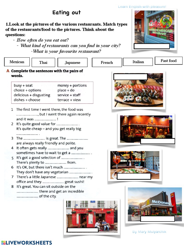 Eating Out 1 | PDF