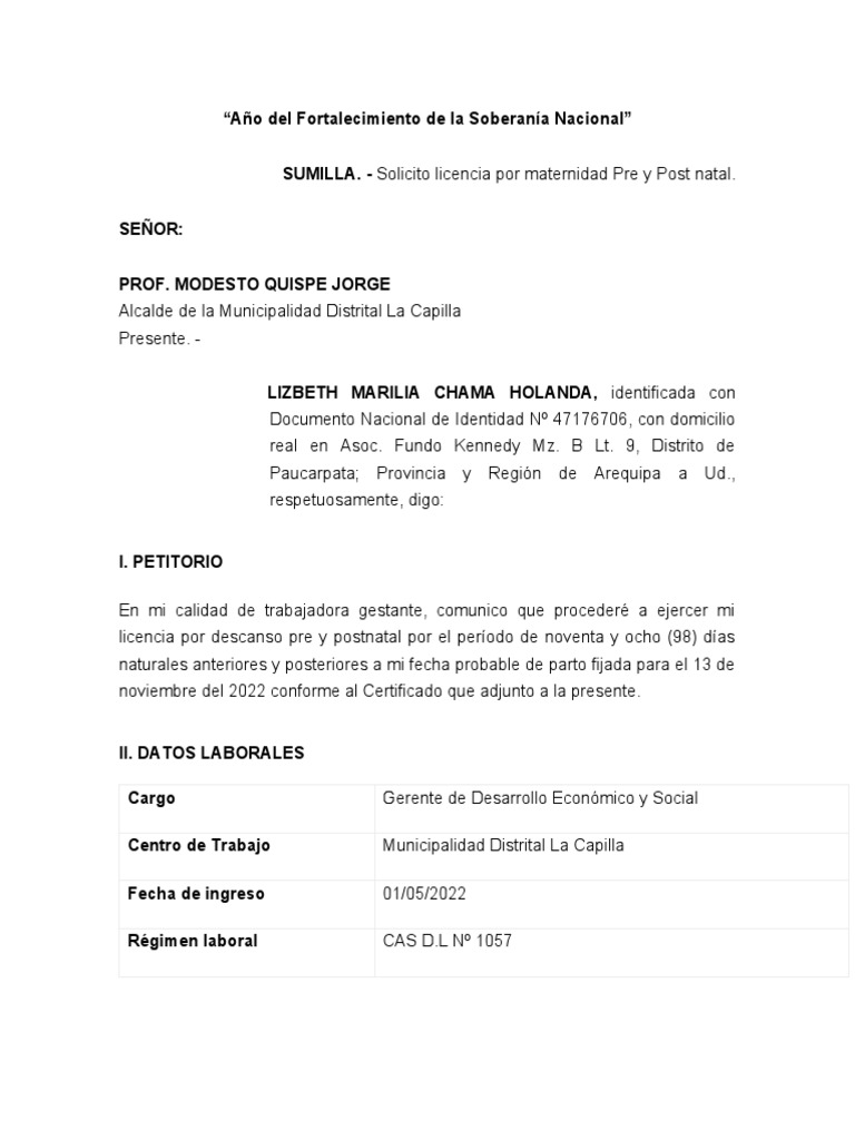 Solicito Licencia | PDF