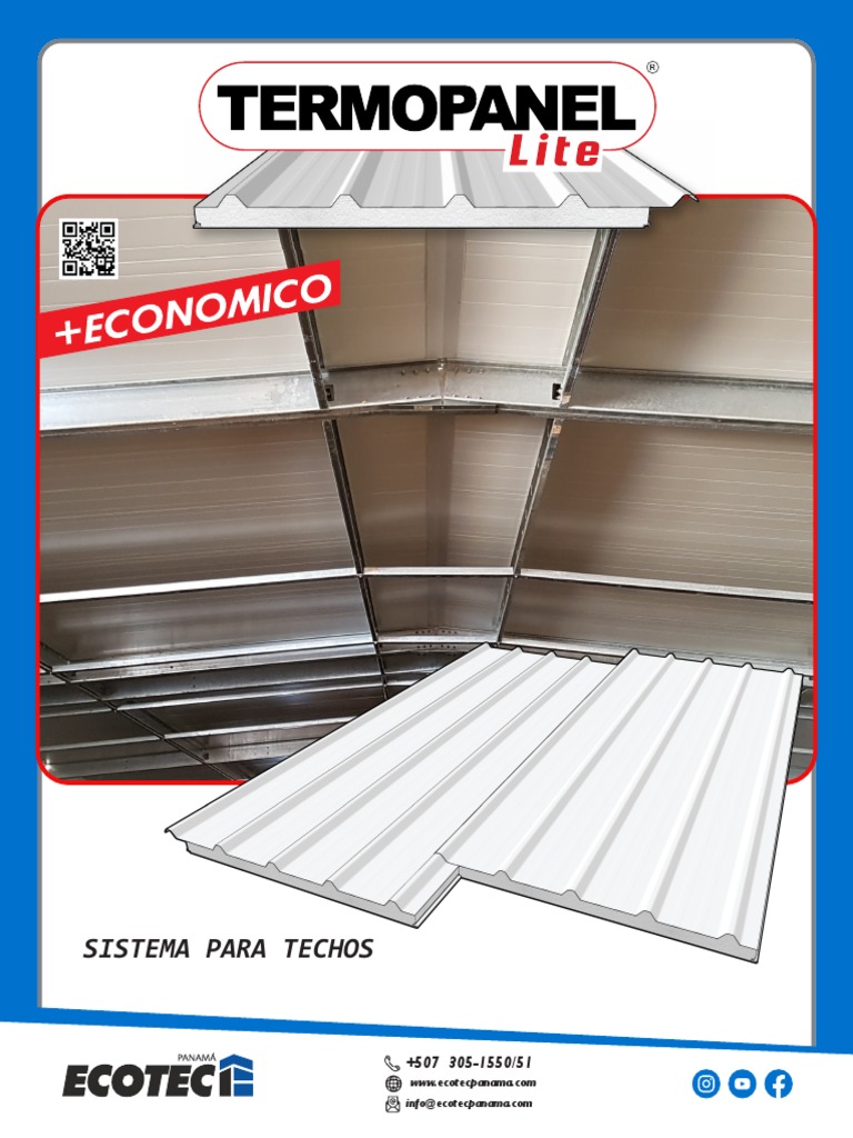 2.1 Sistema para techos (Termopanel Lite) | PDF | Aislamiento térmico ...