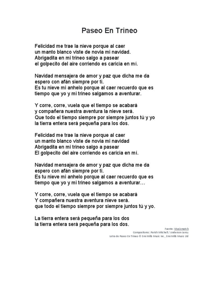 Paseo En Trineo Pdf