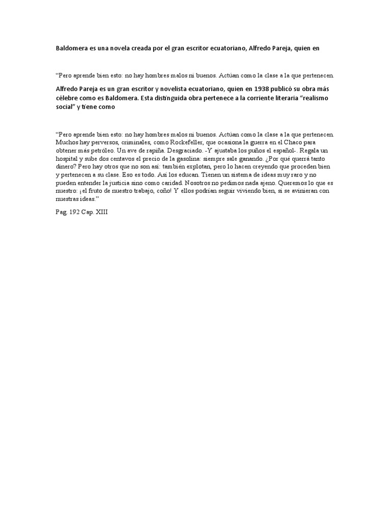 Baldomera: Realismo Social de Pareja | PDF