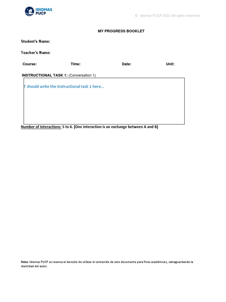 MY PROGRESS BOOKLET TEMPLATE IEON - IBON5 Rev.1 | PDF | Rubric ...