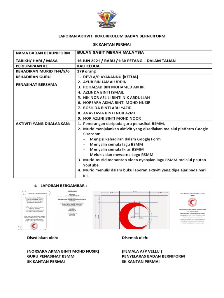 Laporan Aktiviti BSMM Kali Kedua 2021 | PDF