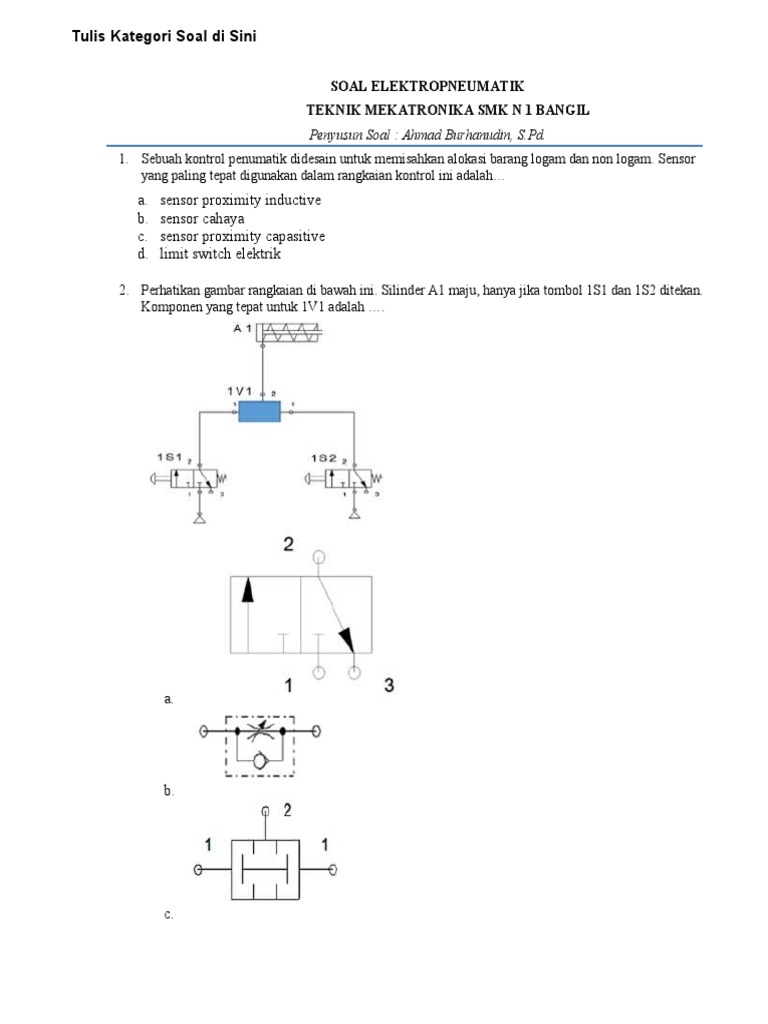 Soal Elektropneumatik | PDF