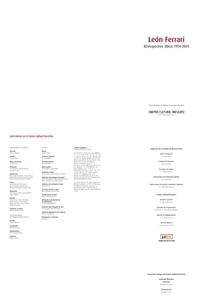 Andrea Giunta Ed and Author Leon Ferrari | PDF