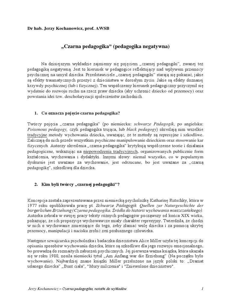 2021 - Czarna Pedagogika | PDF