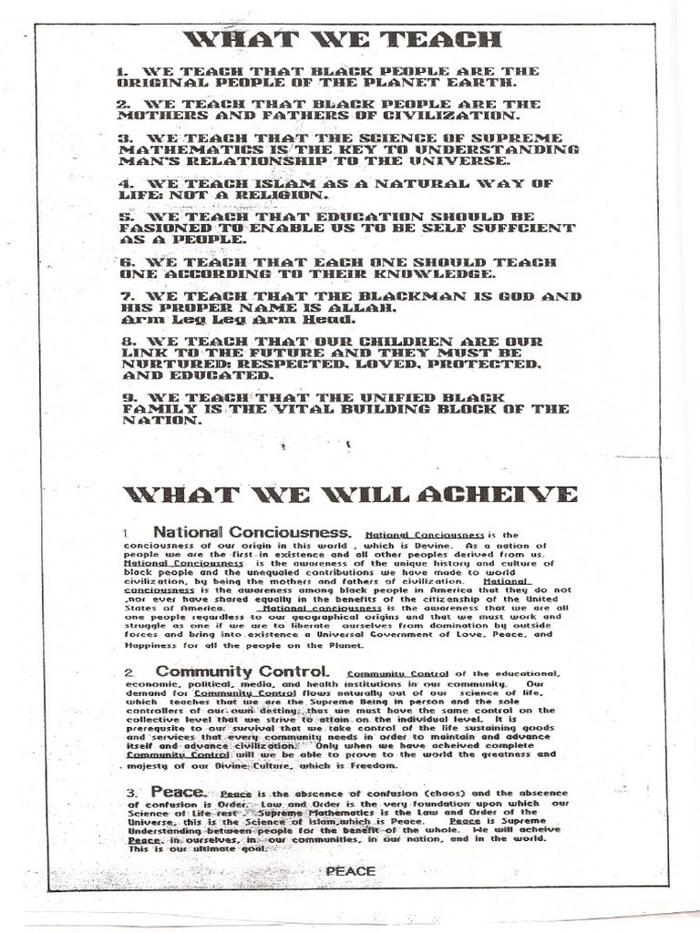 What We Teach & What We Will Achieve | PDF