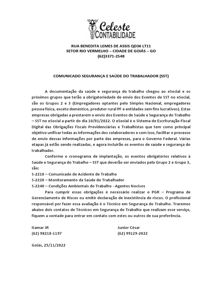 Comunicado SST e Tabela de Multas | PDF | Férias trabalhistas | Hora extra