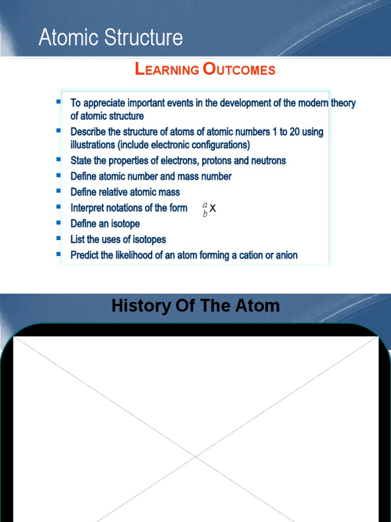 Atomic Structure | PDF | Atoms | Isotope