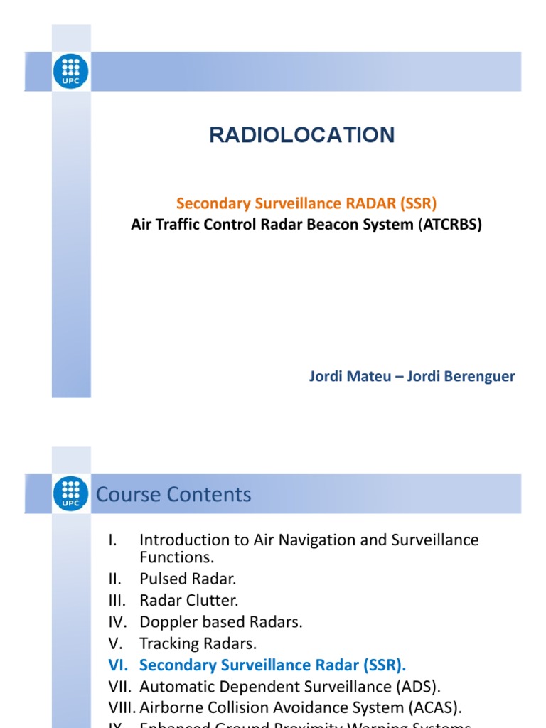 SSR Code Management | PDF | Transponder (Aeronautics) | Radar