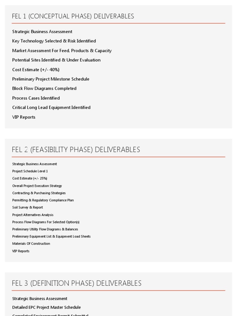FEL Work Process | PDF | Sampling (Statistics) | Business