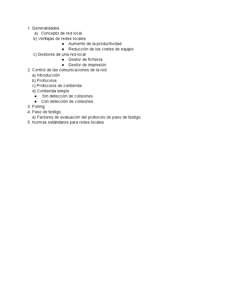 Esquema Numerado | PDF