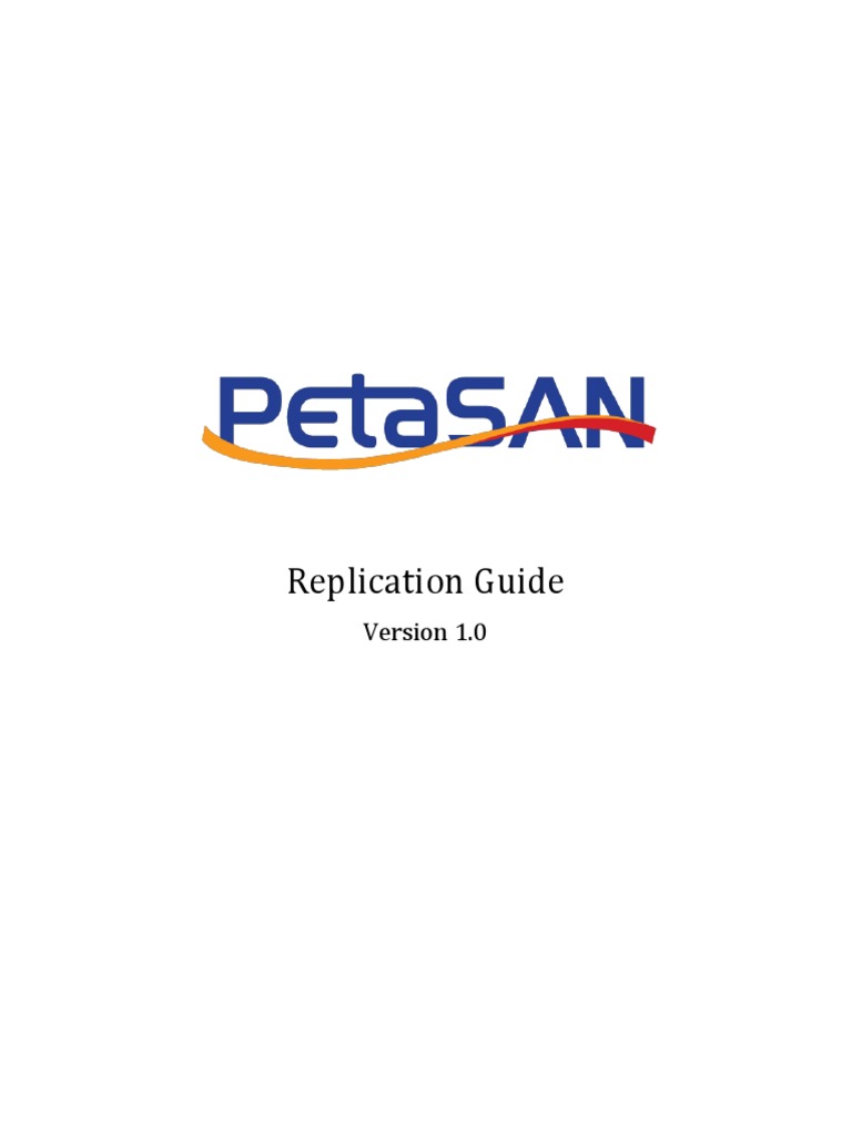 PetaSAN Replication Setup Guide | PDF | Replication (Computing) | Backup