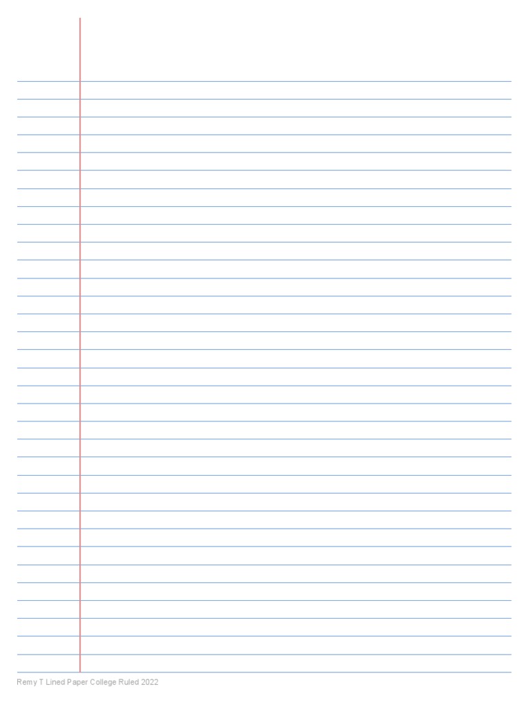 Lined Paper College Ruled | PDF