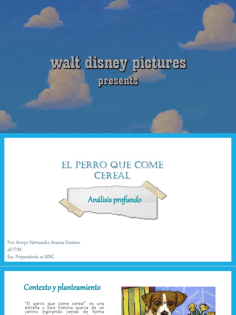 Presentación, Comprension y Exposicion. El Perro Que Come Cereal | PDF | Evolución | Pensamiento