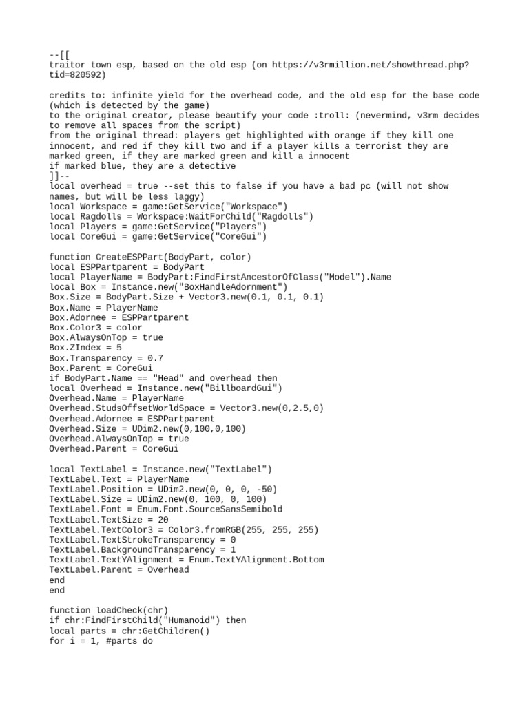 Traitor Town ESP | PDF | Computing | Text