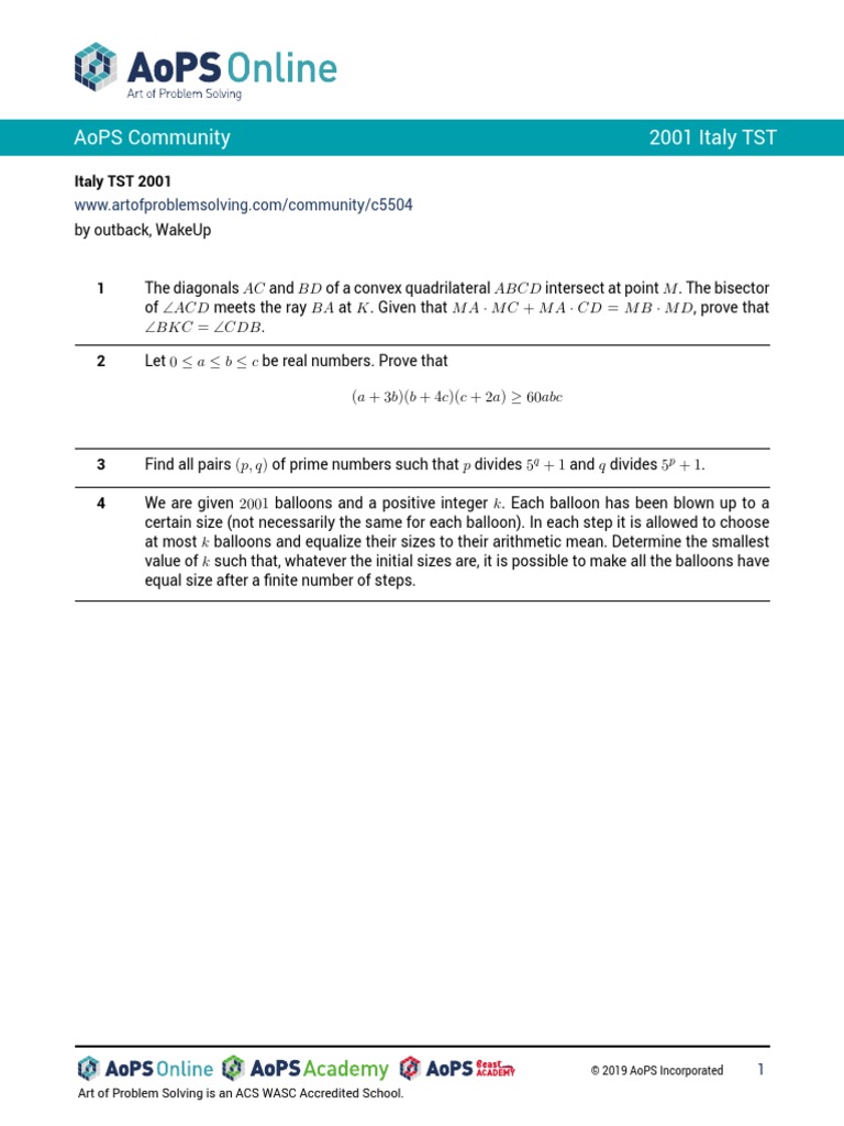2001 Italy TST | PDF