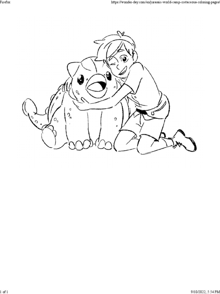 Jurassic World Camp Cretaceous Coloring Pages1 | PDF