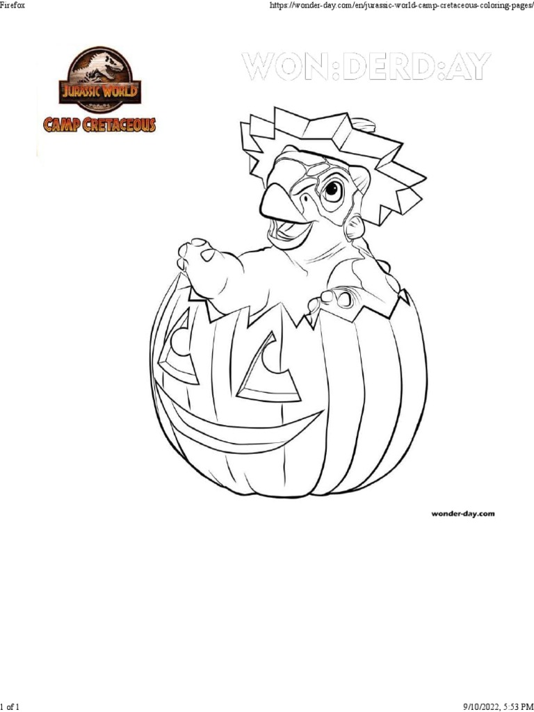 Jurassic World Camp Cretaceous Coloring Pages | PDF