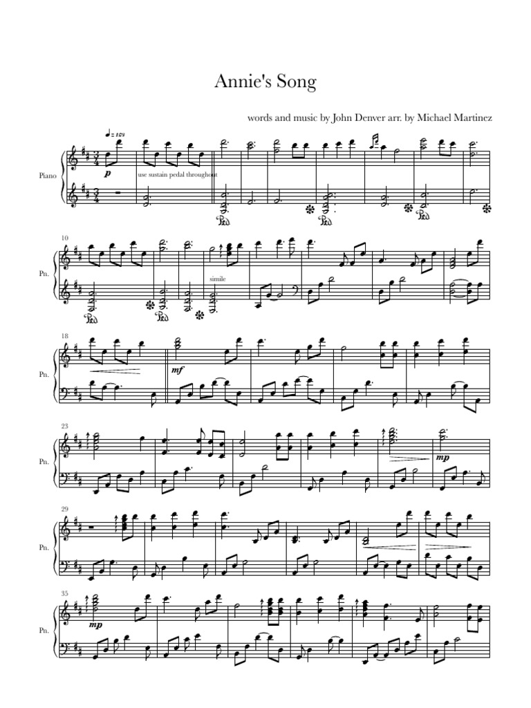 Annies Song 2 | PDF