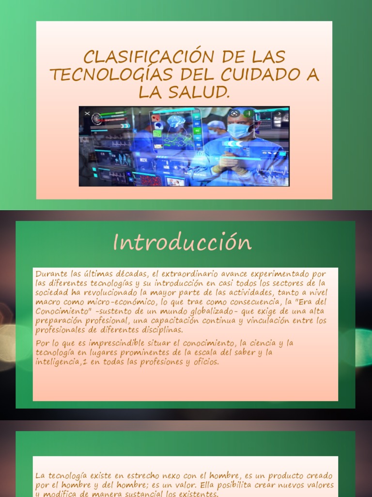 Clasificación de Tecnologías en Salud | PDF | Innovación | Medicina