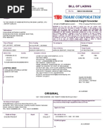 BL Example | PDF | Bill Of Lading | Cargo
