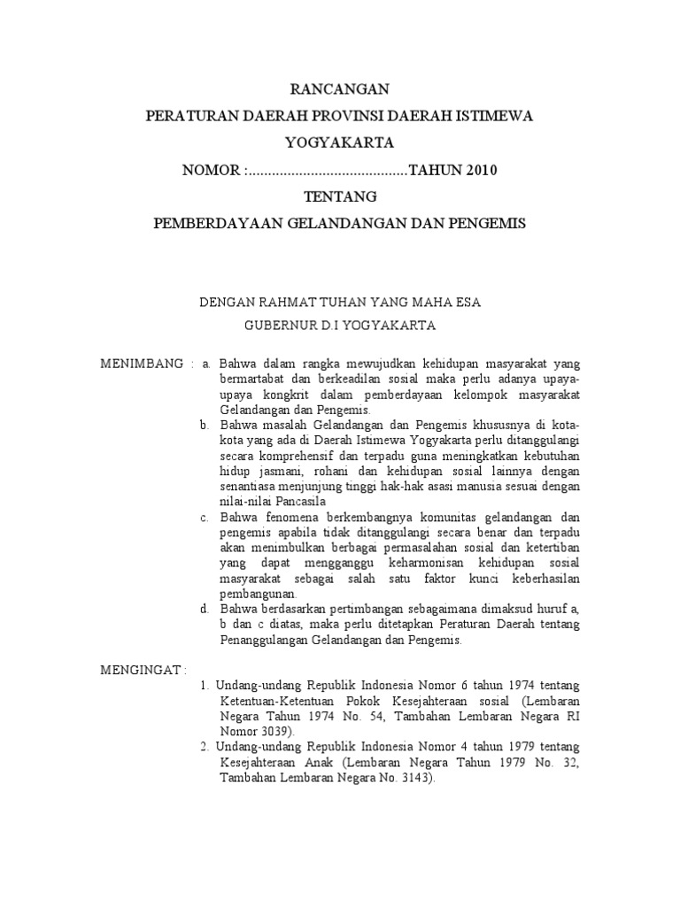 Contoh Raperda | PDF